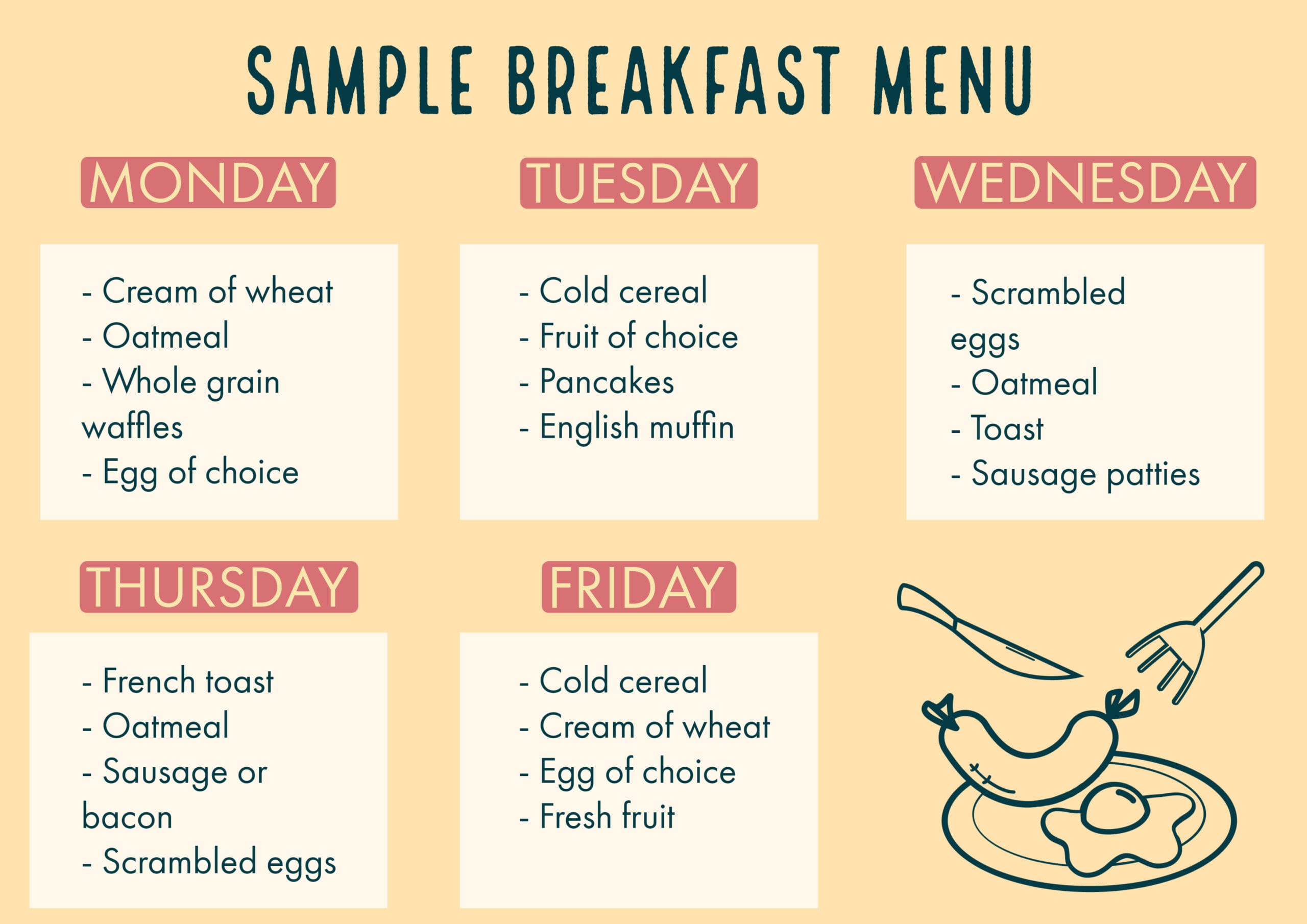 Assisted Living Menus Nutritional Guidelines And Examples Caring